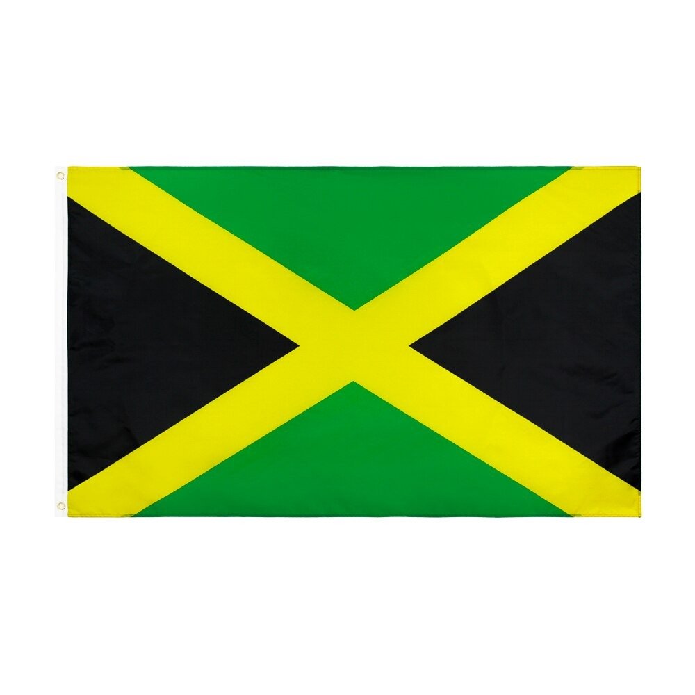 TORAKIPA - Bandeira da Jamaica 90cm x 150 cm C/ Anilhas Para Mastro ... TORAKIPA - Bandeira da Jamaica 90cm x 150 cm C/ Anilhas Para Mastro ...